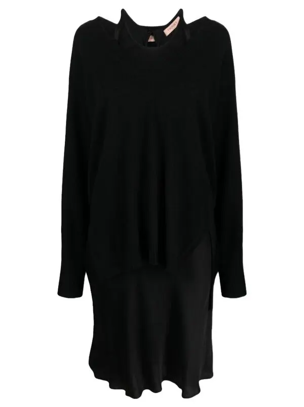 TWINSET Satin Dress - Black