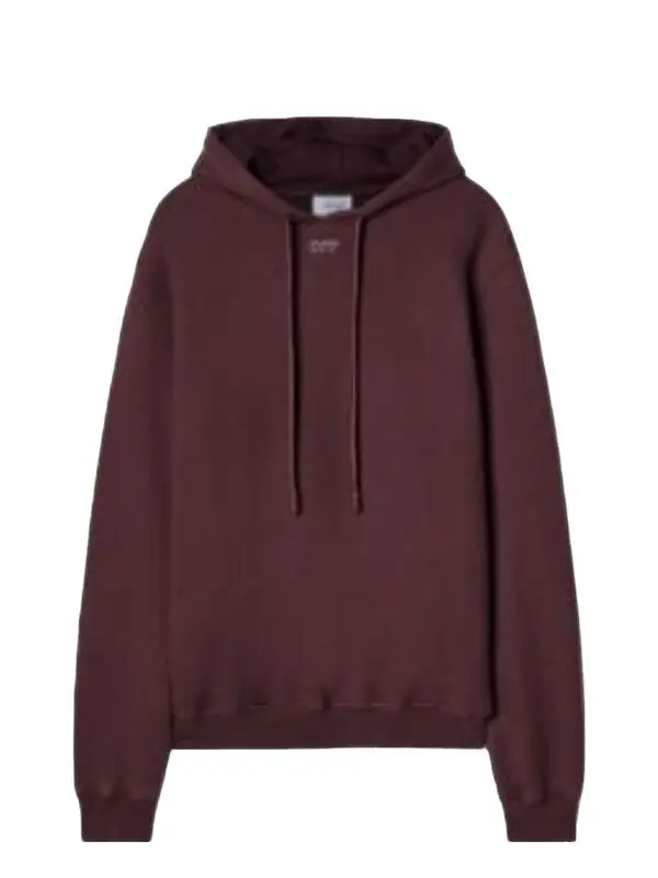 Off-White Arrows-motif Long-sleeve Hoodie - Red