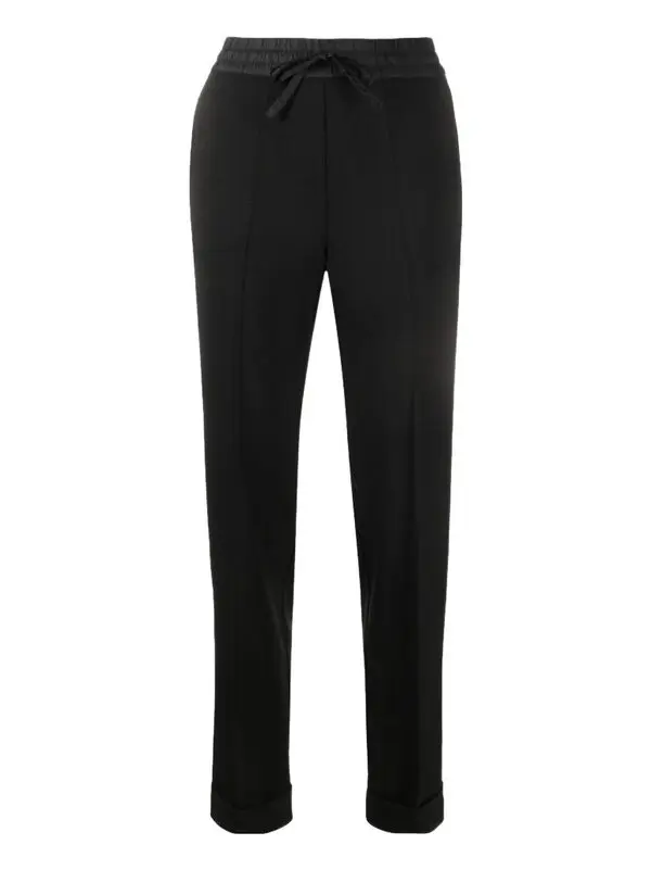 P.a.r.o.s.h Drawstring Straight-leg Trousers - Black