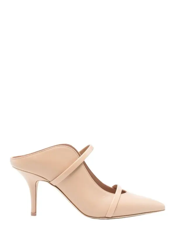 MALONE SOULIERS 80mm Maureen Mules - Nude