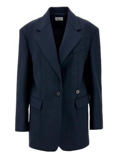 P.a.r.o.s.h Single-breasted Virgin Wool Blazer - Black