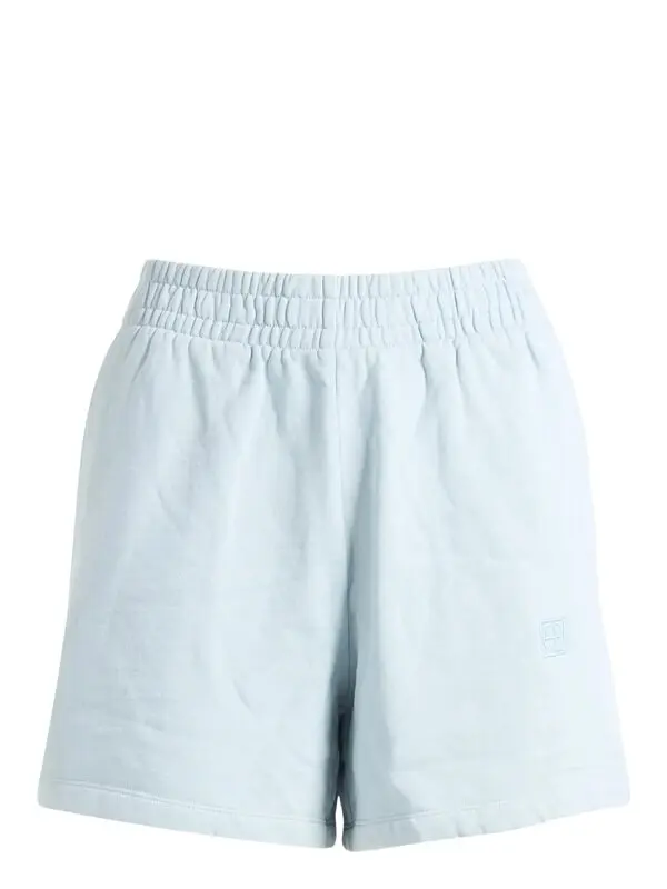 ANINE BING Elasticated Logo Shorts - Blue