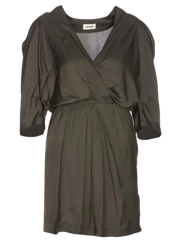 Zadig&Voltaire Pleat-detailed Mini Dress - Black