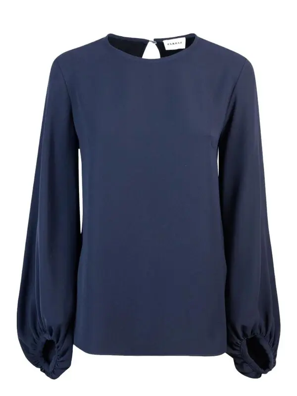 P.a.r.o.s.h Puff-sleeved Blouse - Blue