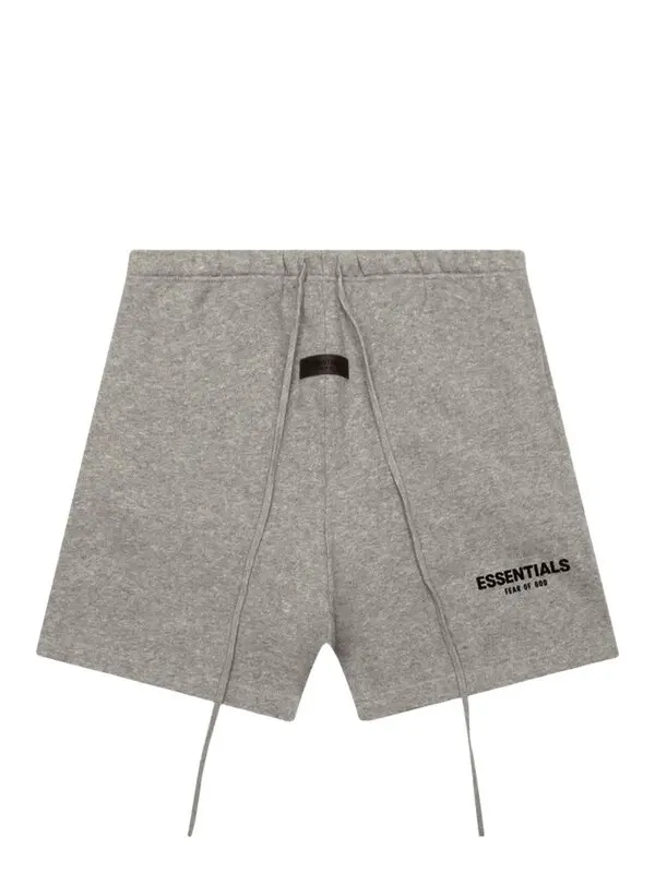 Fear Of God Logo Drawstring Shorts - Gray