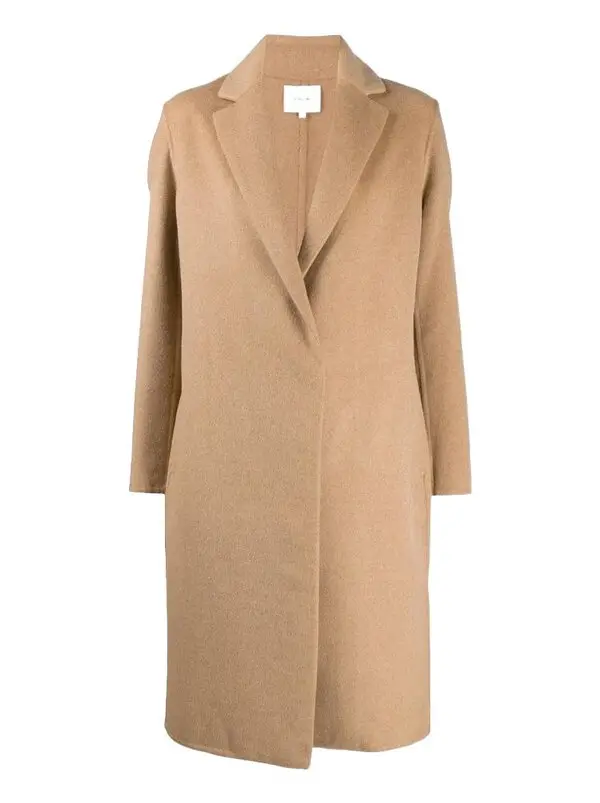 Vince Buttoned Oversized Robe Coat - Nude