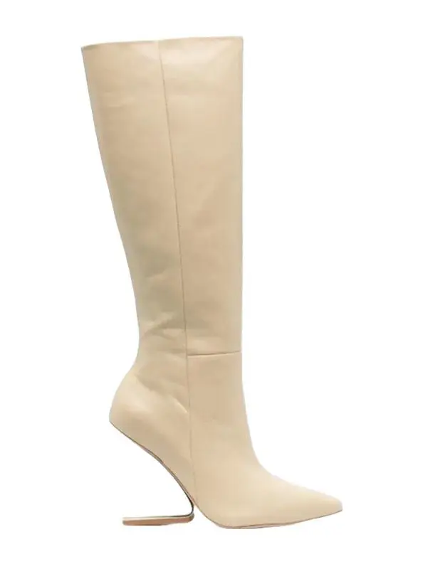 Cult Gaia Suspended-heel 105mm Long Boots - Nude