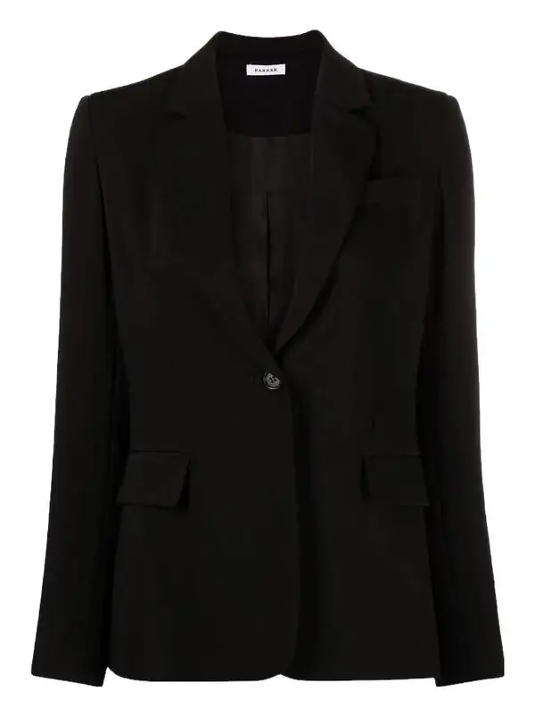 P.a.r.o.s.h Notched-lapel Single-breasted Blazer - Black