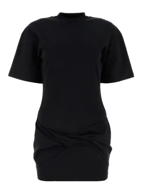 Off-White Knotted Detailed Crewneck T-shirt - Black