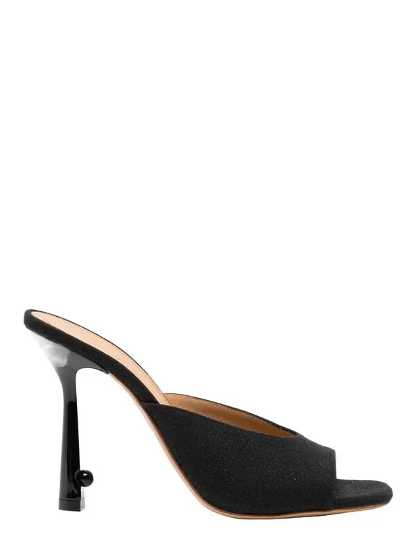 Off-White Lollipop 100mm Mules - Black