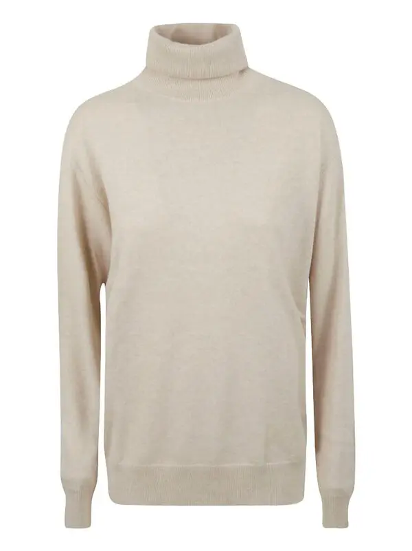 Brunello Cucinelli Roll-neck Cashmere Jumper - Nude
