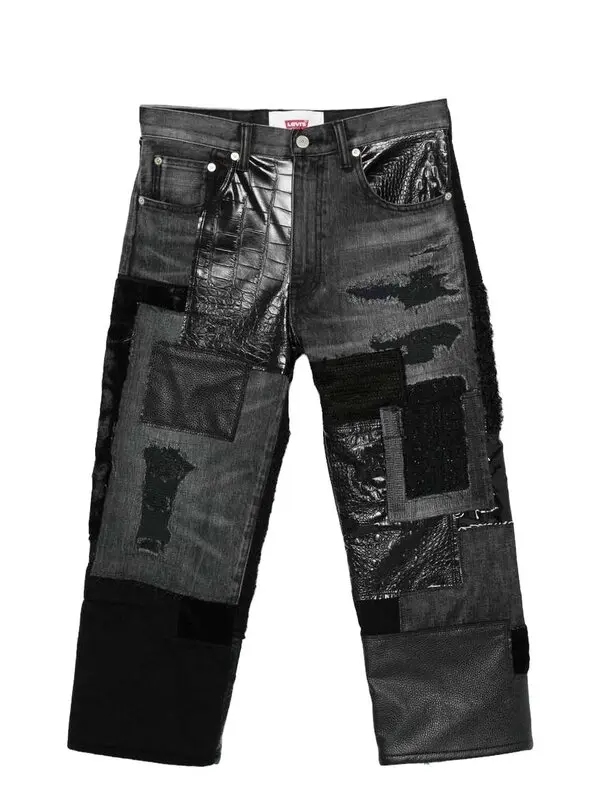 Junya Watanabe X Levi's Patchwork Jeans - Black