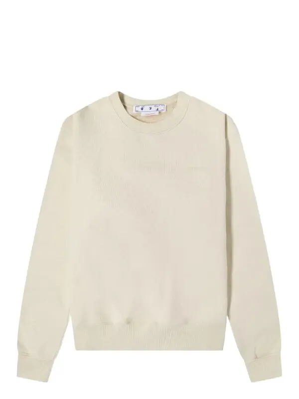 Off-White Diag Regular Crewneck Sweater - White