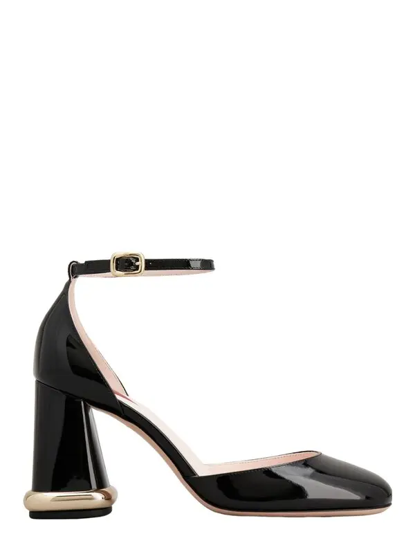 ROGER VIVIER Buckle Detailed Square Toe Pumps - Black