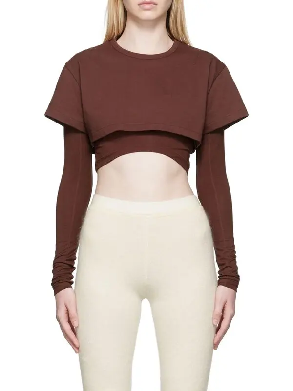 Jacquemus Laye-effect Long-sleeve T-shirt - Red