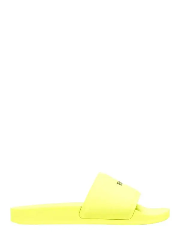 MSGM Logo-print Sliders - Yellow