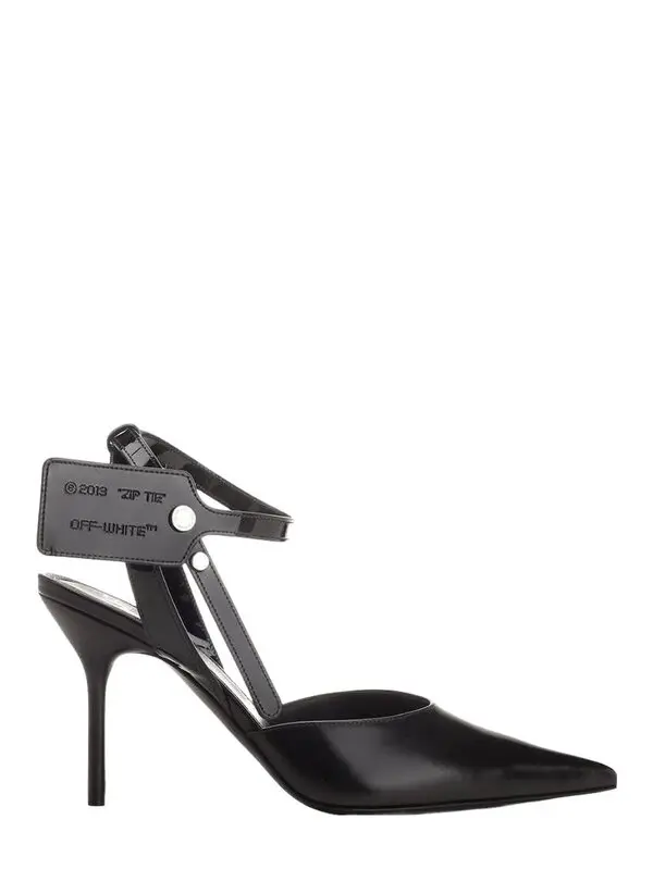 Off-White Varnish 95mm Pumps - Black