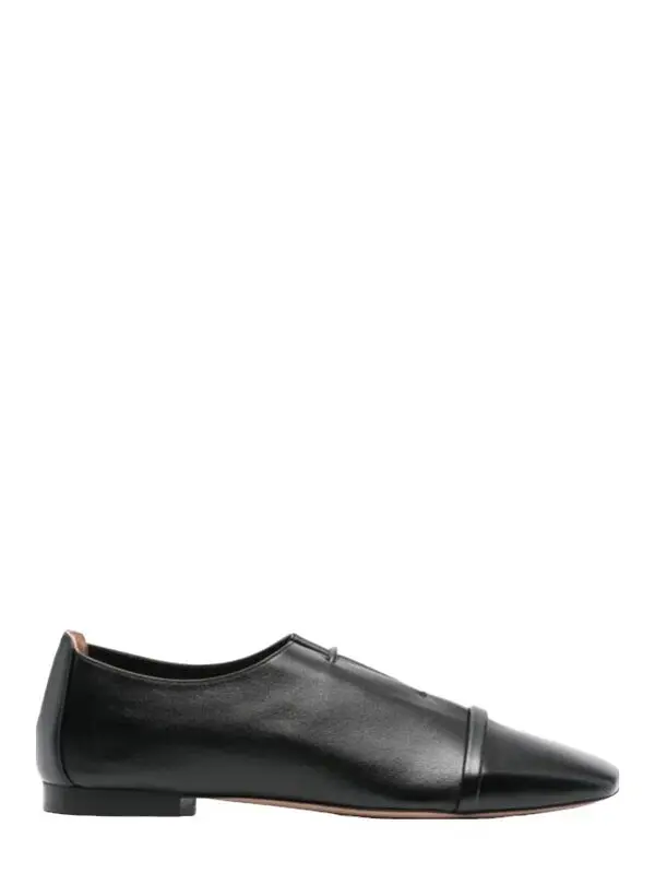 MALONE SOULIERS Jean Leather Oxford - Black