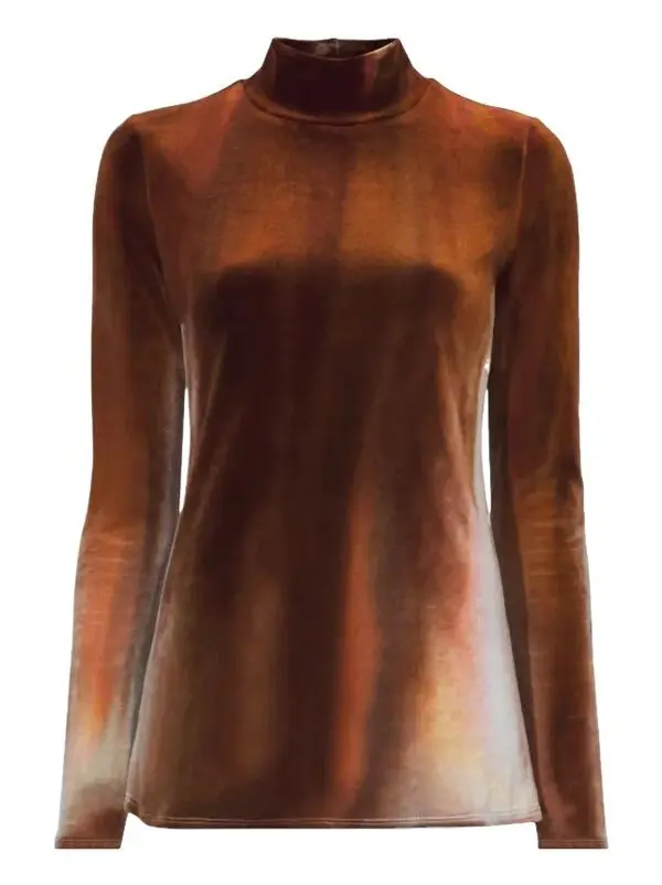 Proenza Schouler Ice Dyed Velvet Top - Brown