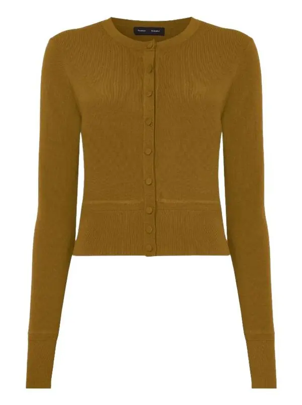 Proenza Schouler Round-neck Button-up Cardigan - Brown