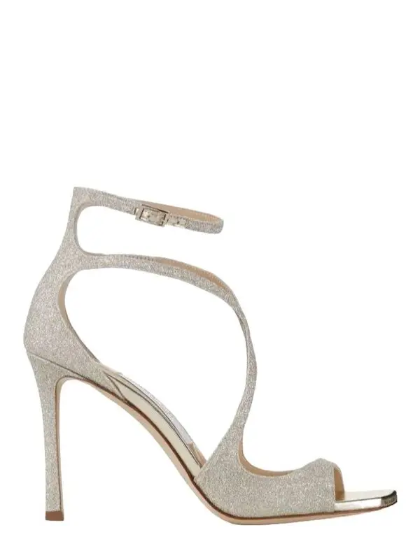 JIMMY CHOO Square Toe Stiletto Sandals - Nude