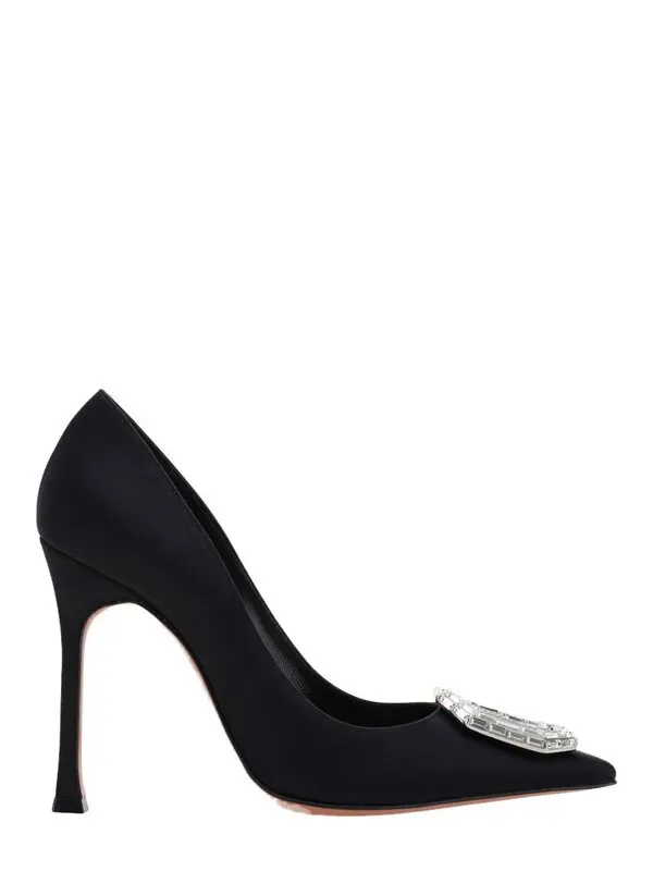 Amina Muaddi Camelia Crystal-embellished 105mm Pumps - Black