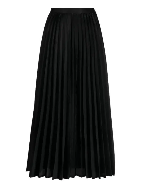 Junya Watanabe High-waist Pleated Skirt - Black
