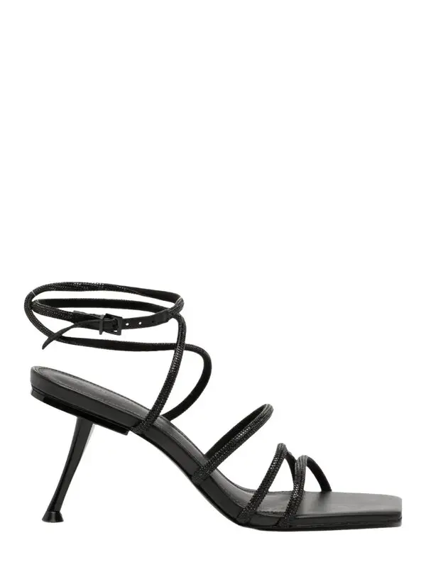 Cult Gaia Isa Strappy Heeled Sandals - Black