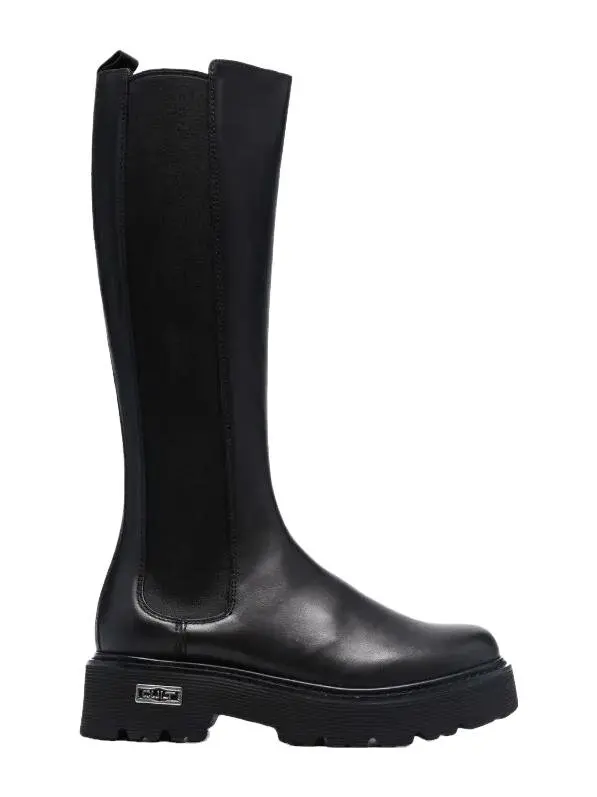 Cult Gaia Chunky Leather Knee-length Boots - Black