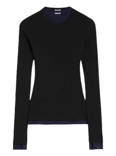 JIL SANDER Wool T-shirt - Black
