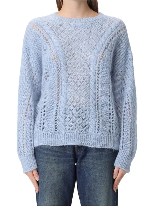 TWINSET Cable-knit Open-work Sweater - Blue