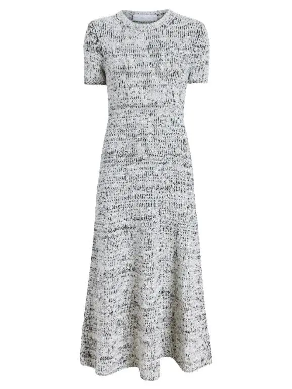 Proenza Schouler Speckled Knit Midi Dress - Gray