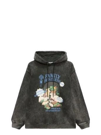 MSGM Graphic-print Hoodie - Black