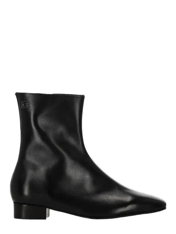 CAREL Leather Zip Boots - Black