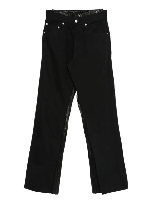 Junya Watanabe Pleated Panel Trousers - Black
