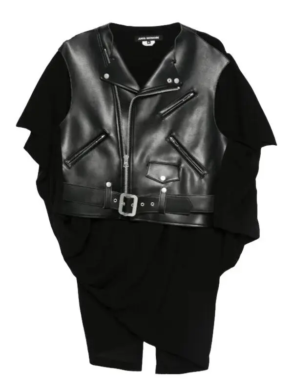 Junya Watanabe Draped Zip-fastening Jacket - Black