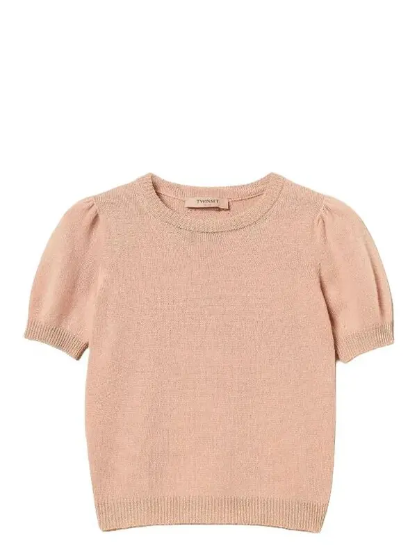 TWINSET Puff-sleeve Sweater - Nude