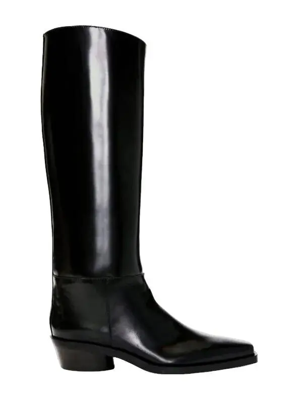 Proenza Schouler Bronco Knee-high Leather Boots - Black