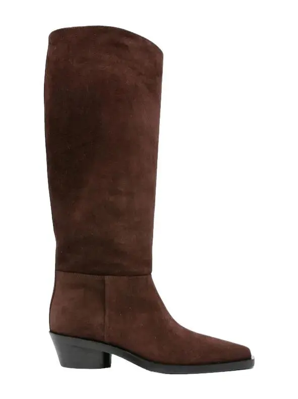 Proenza Schouler Suede Bronco Knee-high Boots - Black