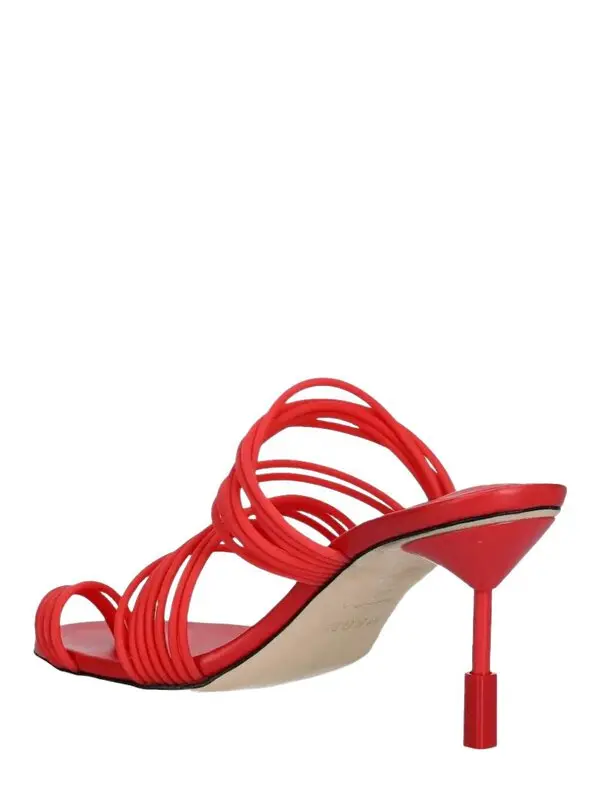 MSGM Multiple-strap Heeled Sandals - Red