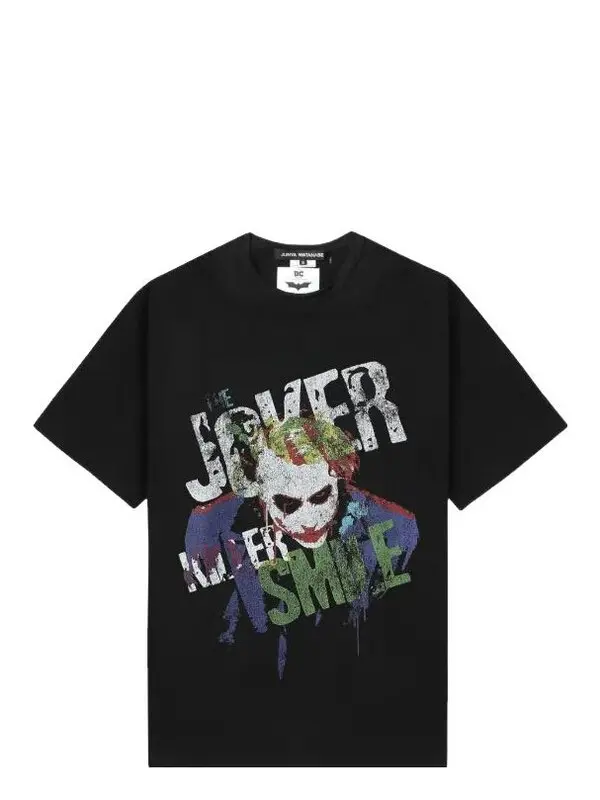 Junya Watanabe The Dark Knight Joker Cotton T-shirt - Black