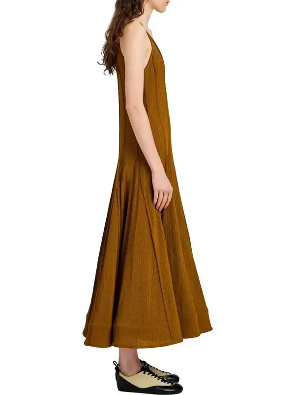 Proenza Schouler Fringe Knit Tavia Maxi Dress - Brown