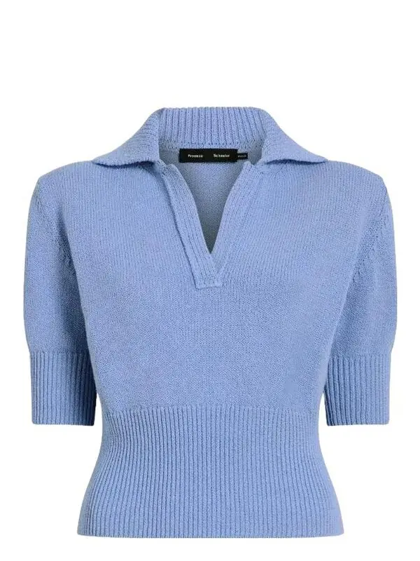 Proenza Schouler Reeve Knit Top - Blue