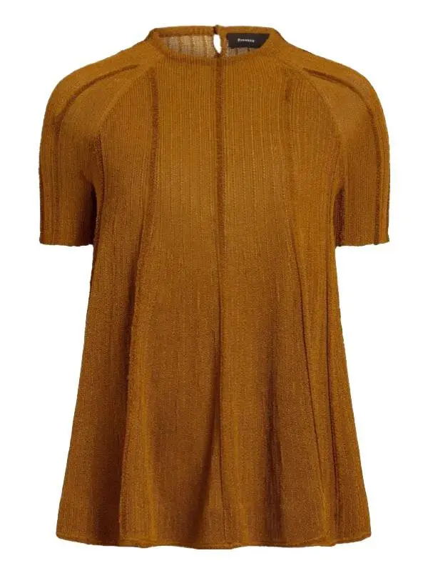 Proenza Schouler Tavia Knitted Top - Brown