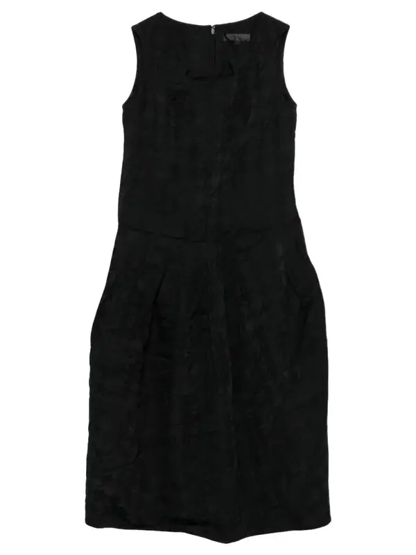 Comme Des Garçons Jacquard Midi Dress - Black