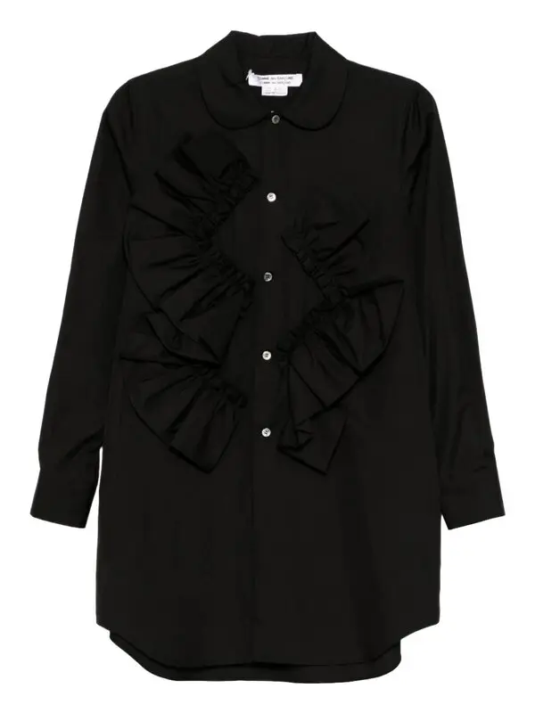Comme Des Garçons Ruffle Shirt - Black