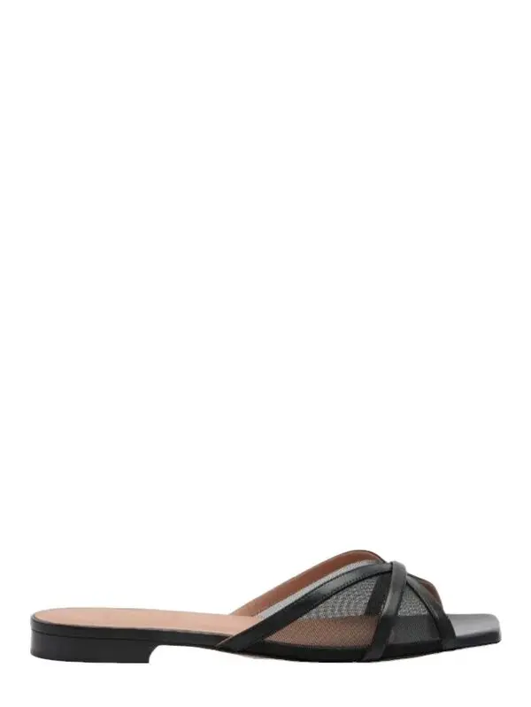 MALONE SOULIERS Perla Flat Sandals - Black