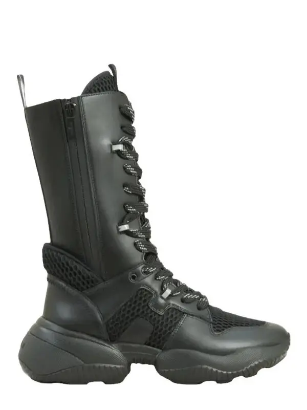 Hogan Interaction Leather Boots - Black