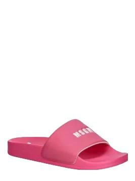 MSGM Logo-embossed Slides - Pink
