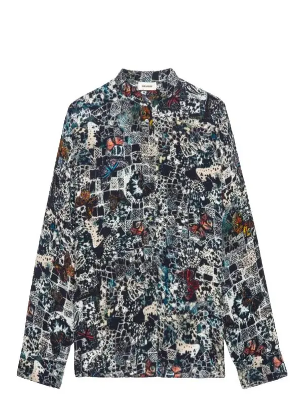 Zadig&Voltaire Truett Patterned Shirt - Black
